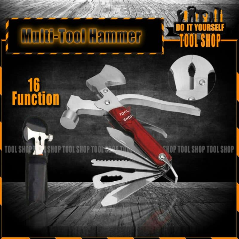 16 in 1 Multi-Function Axe Hammer Hand Tools Tool Shop