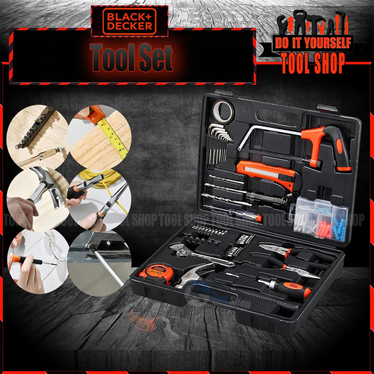 Black+Decker 108 Pieces Hand Tool Kit - BMT108C Tool Shop