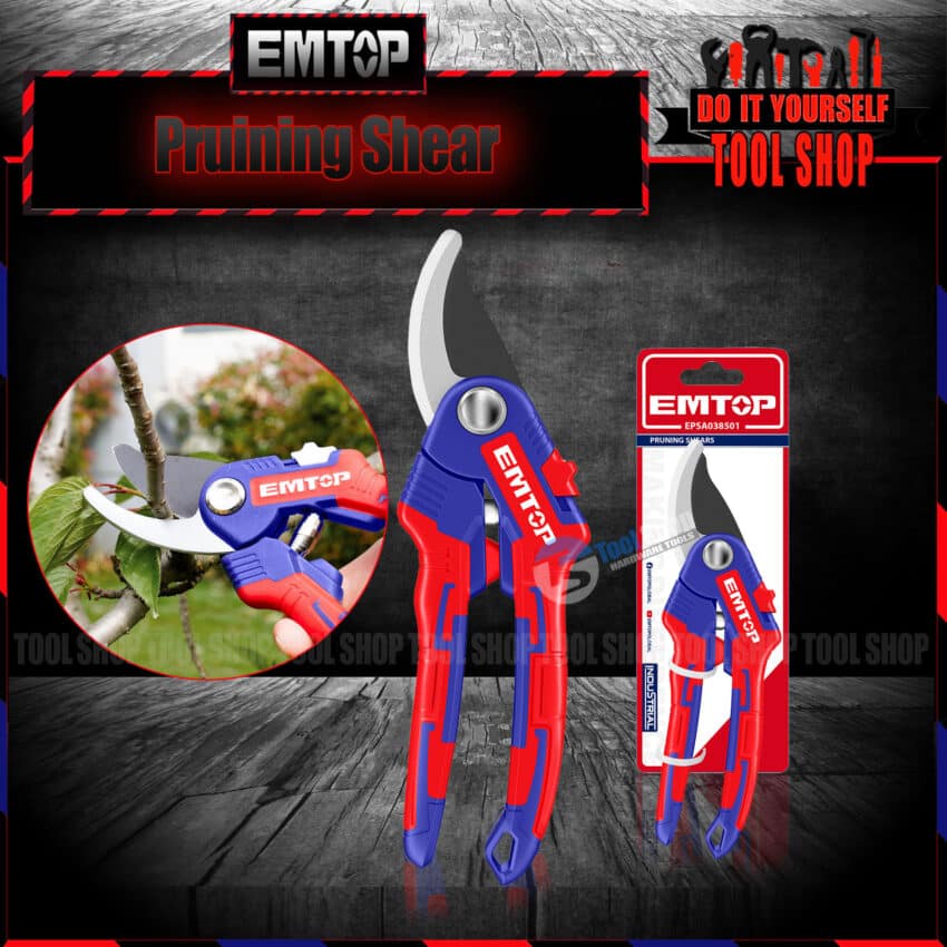 EMTOP 8.5" EPSA038501 Garden Pruning Shear - toolshop.pk
