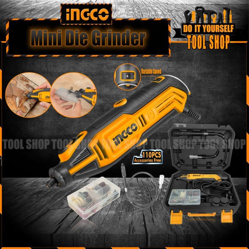 Ingco MG13328 Grinder Drill Kit - 130W Tool Shop