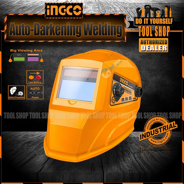 Ingco Auto Darkening Welding Helmet Area AHM006 - toolshop.pk