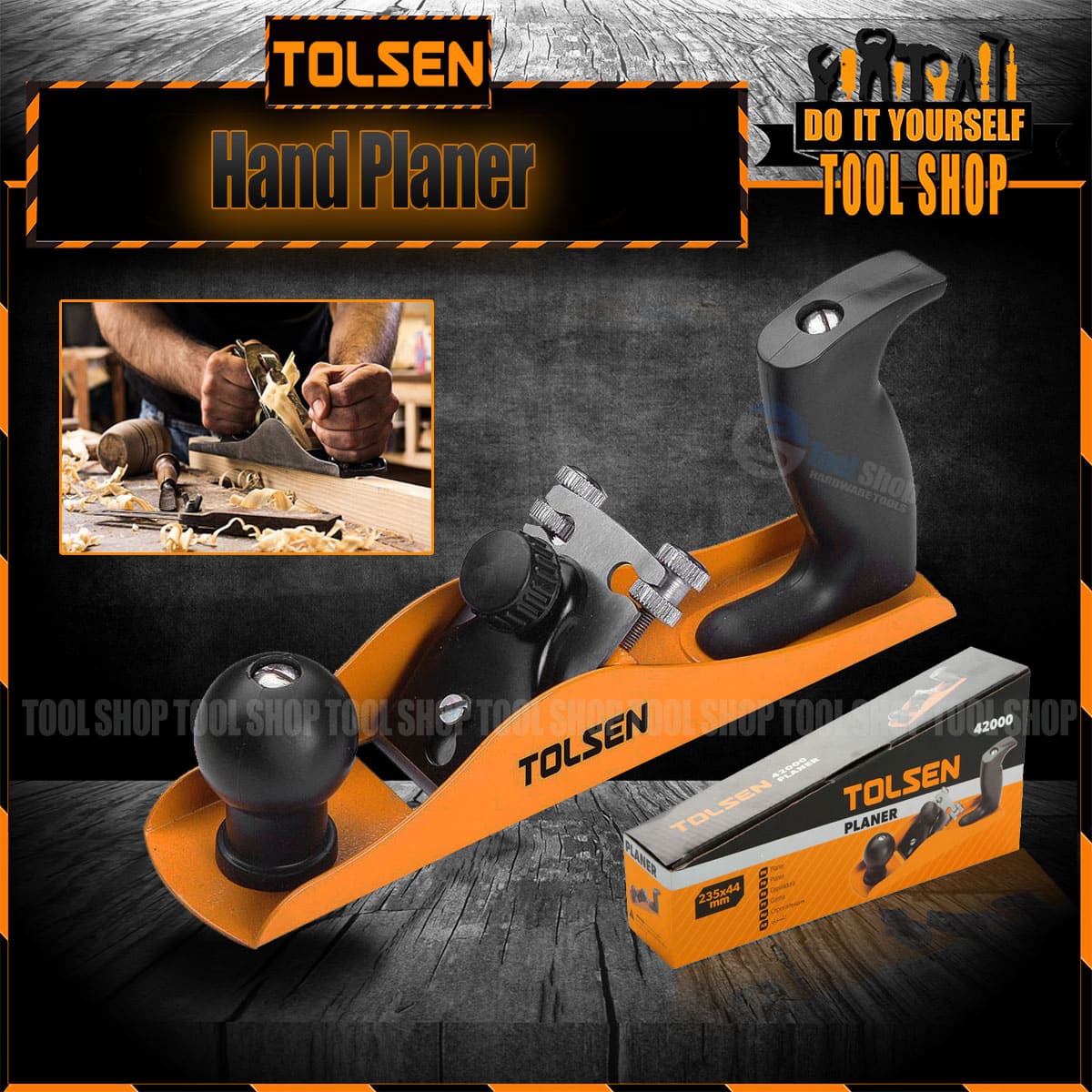 Tolsen Original Wood Hand Planer 42000