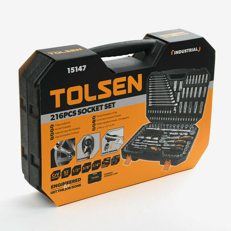 TOLSEN 15147 Professional 216Pcs Tool Set - toolshop.pk