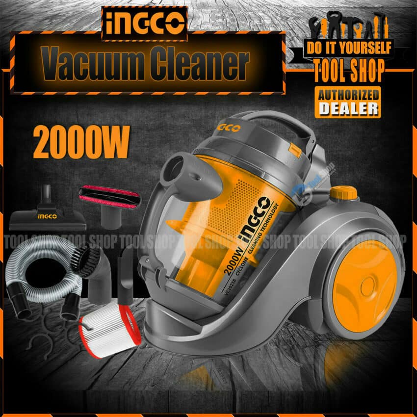 Ingco 2000W Vacuum Cleaner 2.5L VC20258 - toolshop.pk