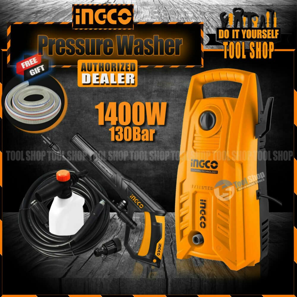 Ingco Original High Pressure Washer 1400W HPWR14008